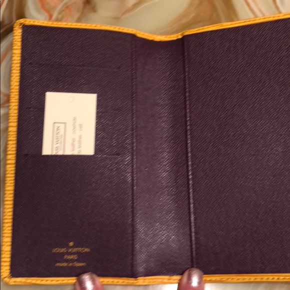Louis Vuitton | Accessories | Authentic Louis Vuitton Yellow Check Book ...